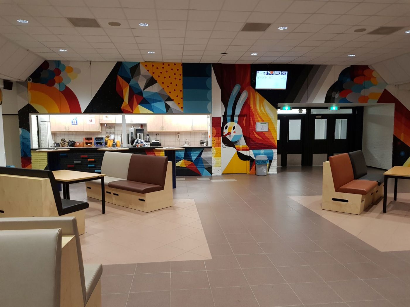 Rotterdam | Designcollege | Streetart | Op school