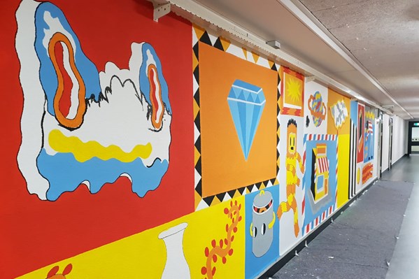 Rotterdam | Designcollege | Streetart | Op school