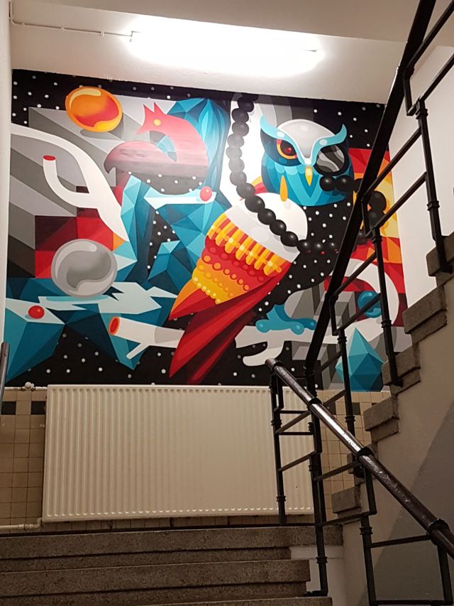 Rotterdam | Designcollege | Streetart | Op school