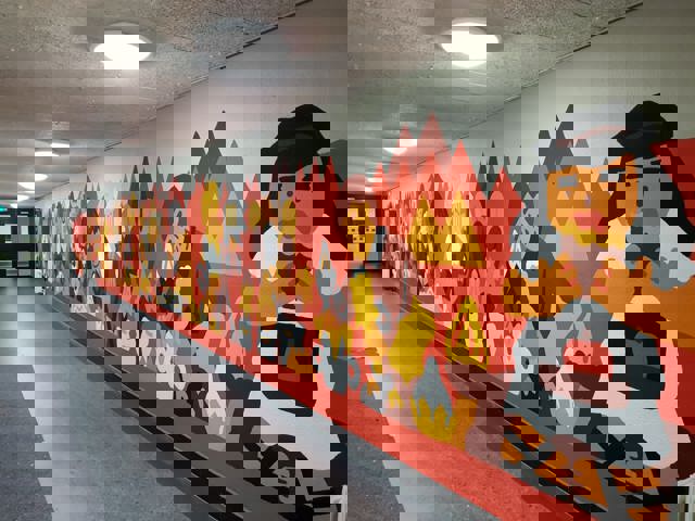 Rotterdam | Designcollege | Streetart | Op school